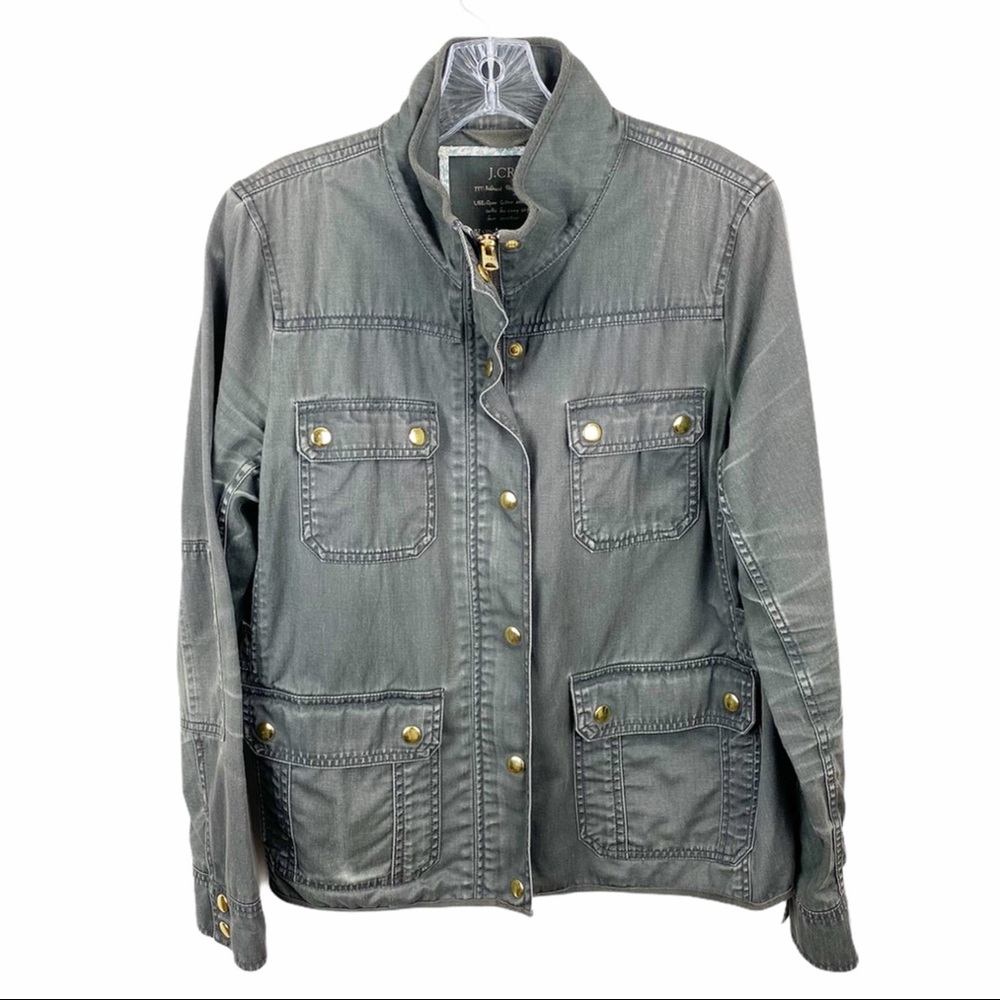 Jcrew The Downtown Field Jacket Military Outerwear - Gem